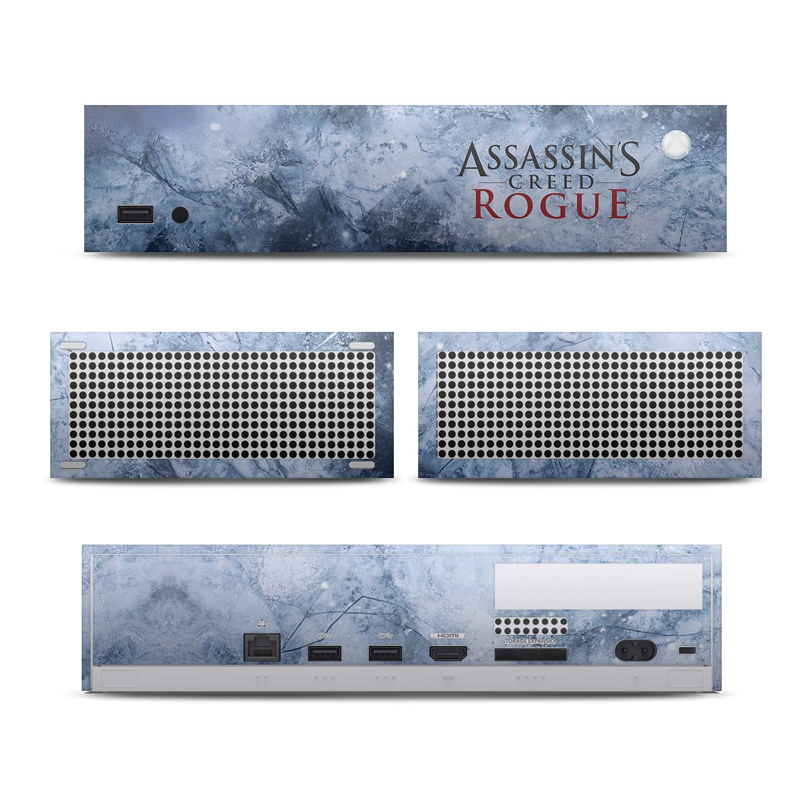 Head Case Designs Officially Licensed Assassin's Creed Glacier Logo Rogue Key Art Vinyl Sticker Gaming Skin Decal Cover Compatible With Xbox Series S Console and Controller Bundle