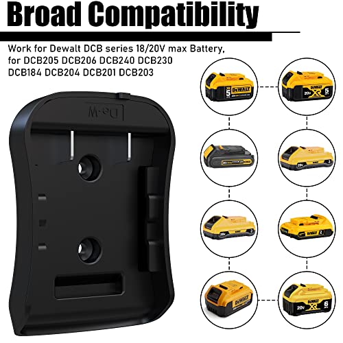 Battery Adapter for Dewalt Battery, Power Wheel Adapter for Dewalt 20v Battery,Power Wheels Battery Conversion Kit with Fuse and 14 Gauge Wire Connector for Ride On Truck, Robotics, Rc Toys