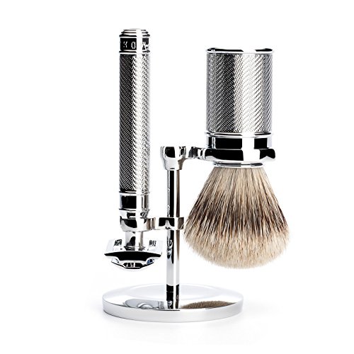 MÜHLE Chrome Stand for Traditional & Classic Series Safety Razors & Shaving Brushes | Shave Accessory | Modern Design
