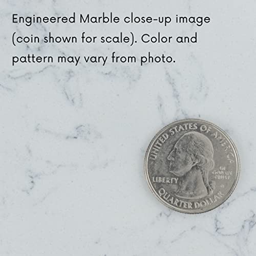 Yorkshire 48-inch Farmhouse Bathroom Vanity (Engineered Marble/Marine Gray): Includes Marine Gray Cabinet with Engineered Marble Countertop and White Apron Sink