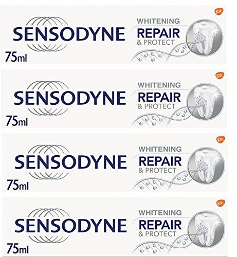 Sensodyne Repair and Protect Whitening Toothpaste [Pack of 4]