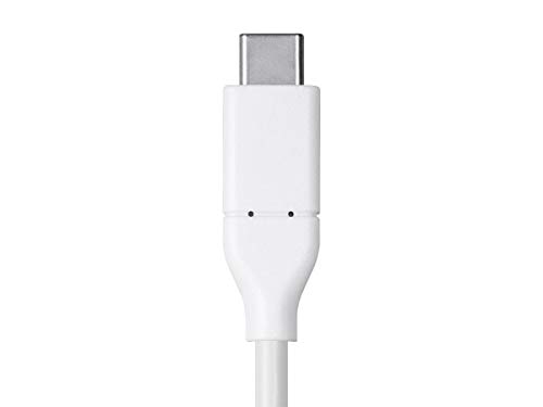 Monoprice USB & Lightning Cable - 0.5 Meter - White | 2.0 USB-C to USB-C 3A 480 Mbps - Select Series