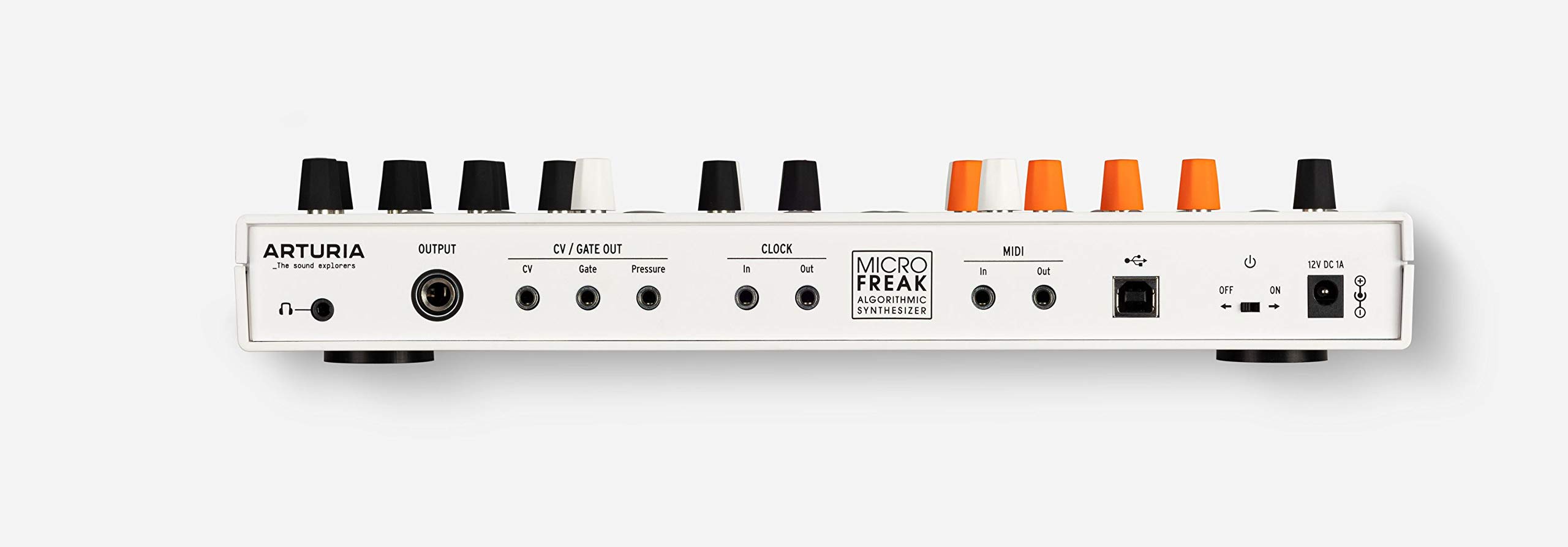 Arturia MicroFreak Vocoder Edition Hybrid Synthesizer 25-Key Paraphonic Hybrid Hardware Synth and Vocoder with Flat Keyboard and Gravity Phone Holder and Pro Headphone and EMB Cable Bundle