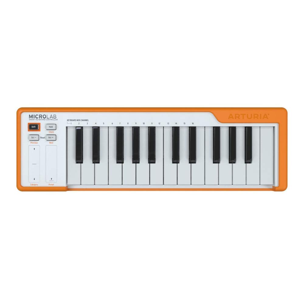 Arturia MicroLab 25 Key USB MIDI Keyboard Controller (Orange)