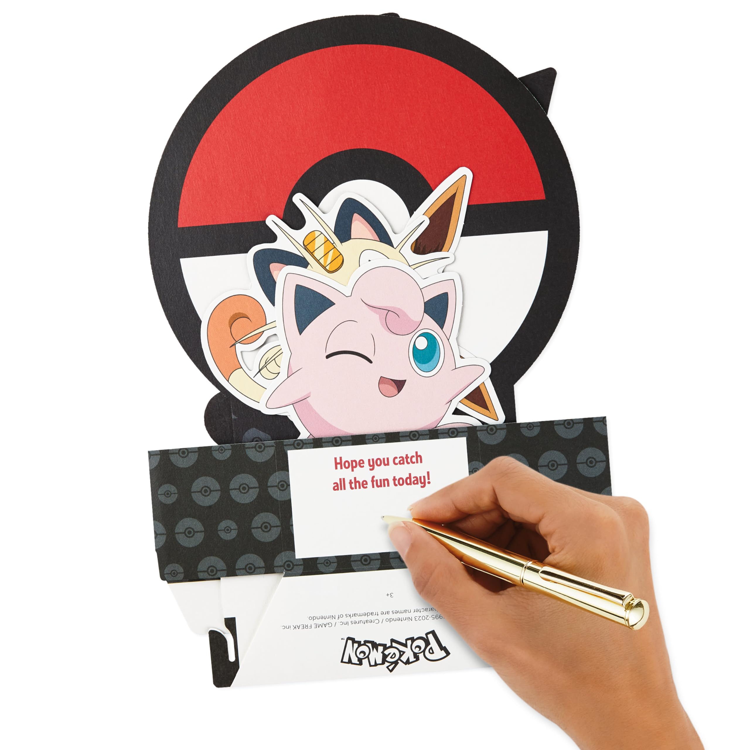 Hallmark Pop Up Birthday Card for Kids (Pokémon) Paper Wonder 3D Card for Birthday Boy