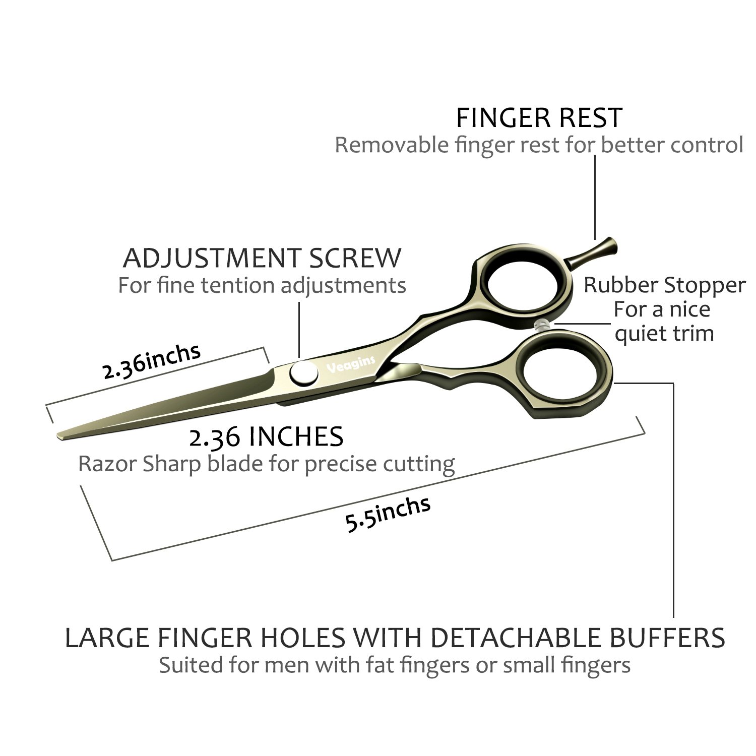Beard Care Gift Kit for Men Dad Husband, VEAGINS Beard Grooming Kit, Professional Beard Trimming Set with Beard Comb Brush Scissors