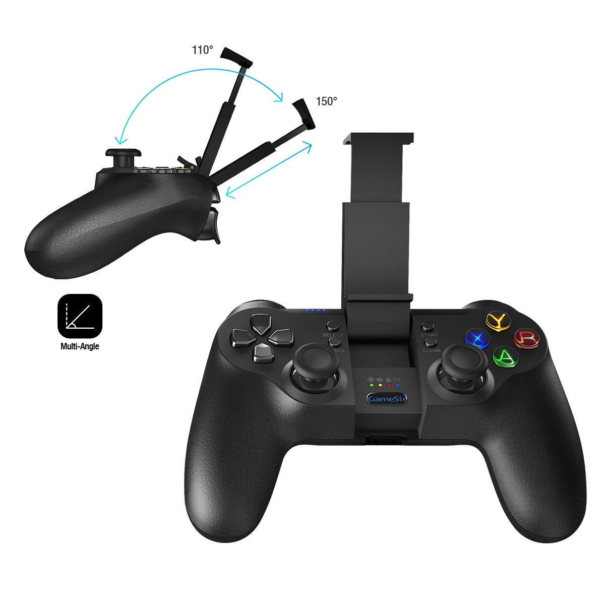 GameSir T1 Bluetooth Wireless Controller Android PUBG Gamepad, Wired USB PC Gaming Controller(Windows 7/8/10), PS3