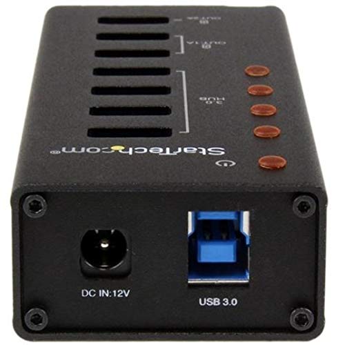 StarTech.com 7 Port USB 3.0 Charging Hub - 4 x USB-A, 3 x USB-A Dedicated Charging Ports - Powered Mountable USB Charging Station (ST4300U3C3)