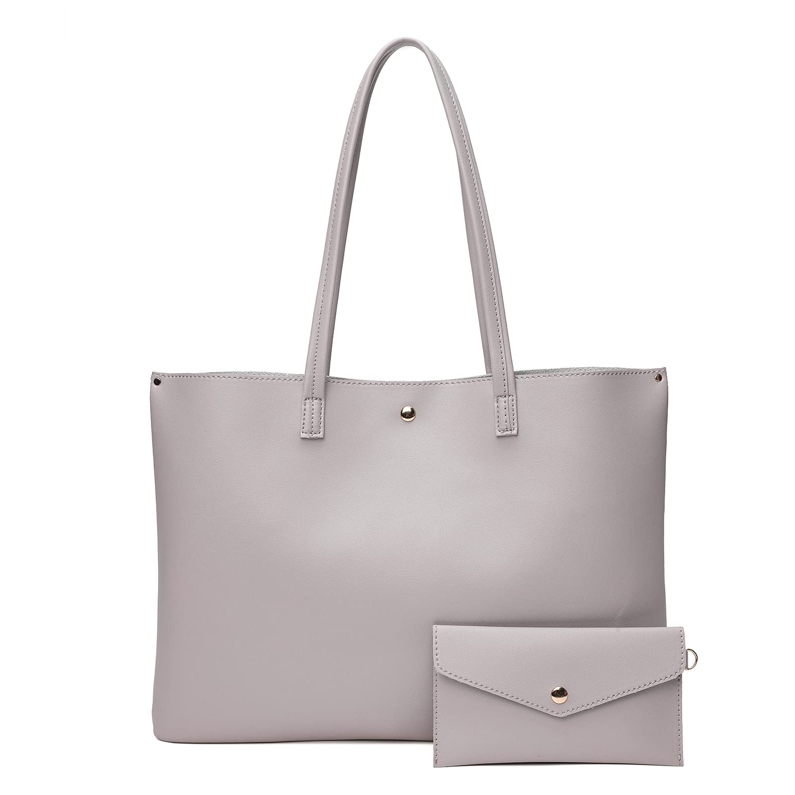 Montana West Leather Tote Bag Large Tote Purse for Women Purses and Handbags Shoulder Bag Purse and Wallet Set MWC-098GY