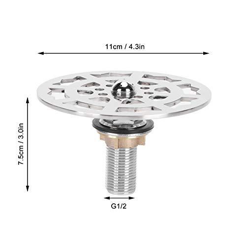 Bar Glass Rinser Faucet Head Stainless Steel Automatic Cup Washer Cleaner Accessory Bar Glass Rinser for Bar Restaurant Hotel Cafe Kitchen Sinks Silver