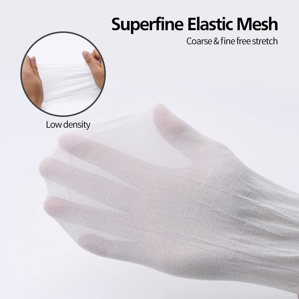 AYQWE 100 Pack Pool Skimmer Socks, Pool Saver Socks Net for Skimmer Basket, Ultra fine Mesh Screen Liner Skimmers Cleans Debris and Leaves for Swimming Pool Basket