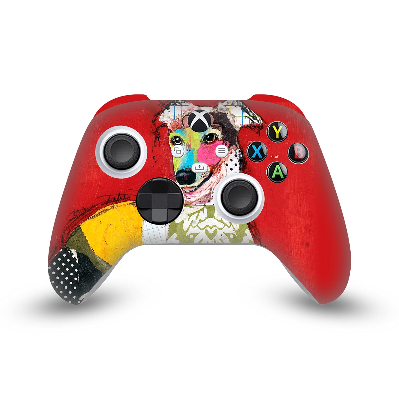 Head Case Designs Officially Licensed Michel Keck Greyhound Art Mix Vinyl Sticker Gaming Skin Decal Cover Compatible With Xbox Series X/S Controller