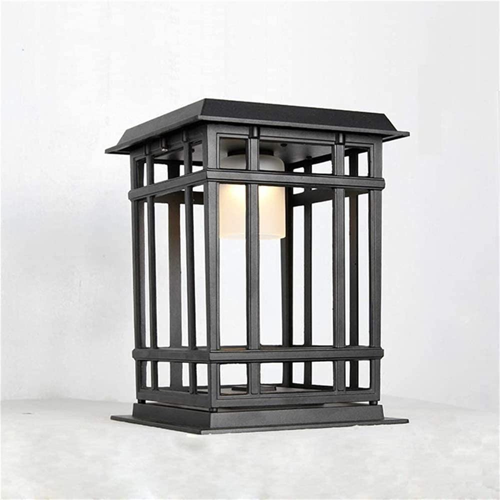 KLFJFD Solar Lights Outdoor,Modern LED Post Lantern Rainproof Lawn Landscape Garden Lamp Home Waterproof IP55 Door Post Light