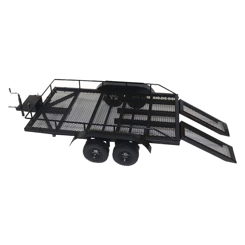 Goolsky Heavy-Duty Trailer Cargo Carrier Metal Kit for 1/10 Traxxas HSP Redcat RC4WD Tamiya Axial SCX10 D90 HPI RC Crawler Car DIY