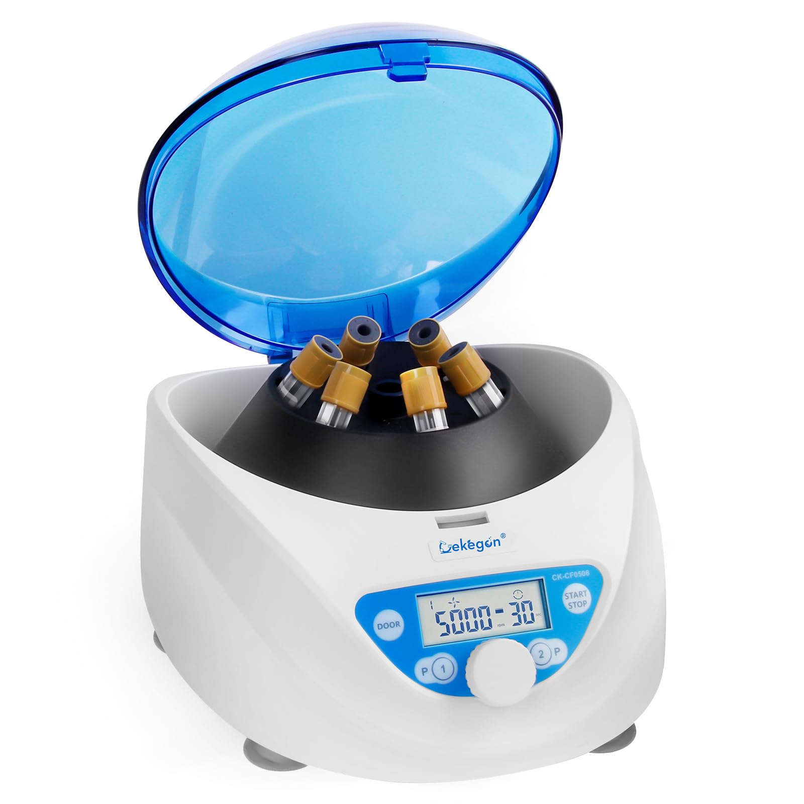 Cekegon PRP Centrifuge Machine 6x15mL/10mL/7mL/1.5-5ml, Benchtop Lab Centrifuges with 300-5000rpm Max. 2600xg RCF for Laboratory College