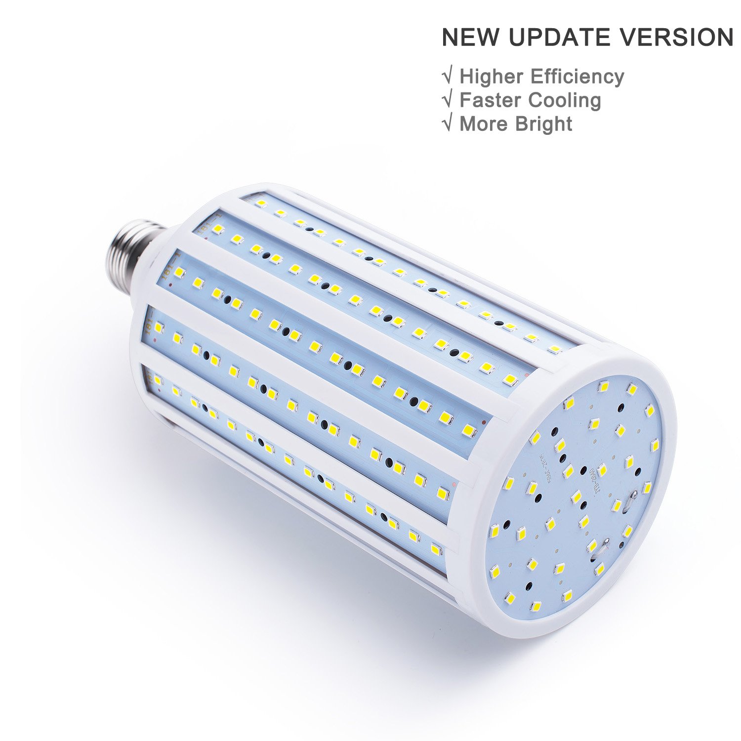 Auzilar 55W LED Corn Light Bulb (E39 Large Mogul Base) 5500Lm 6000K Cool White Daylight, for Metal Halide HID HPS Replacement Garage Parking Lot High Bay Warehouse Street Lamp Lighting 85V-265V