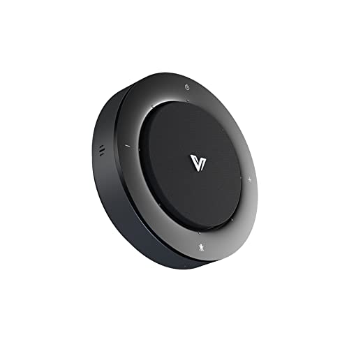 AV Access USB Speakerphone Full-Duplex Audio, with 4 Mics Beamforming, 5 Meters 360 Voice Pickup, Loud and Echo Cancellation, Computer Microphone Speaker for Skype Zoom Conference