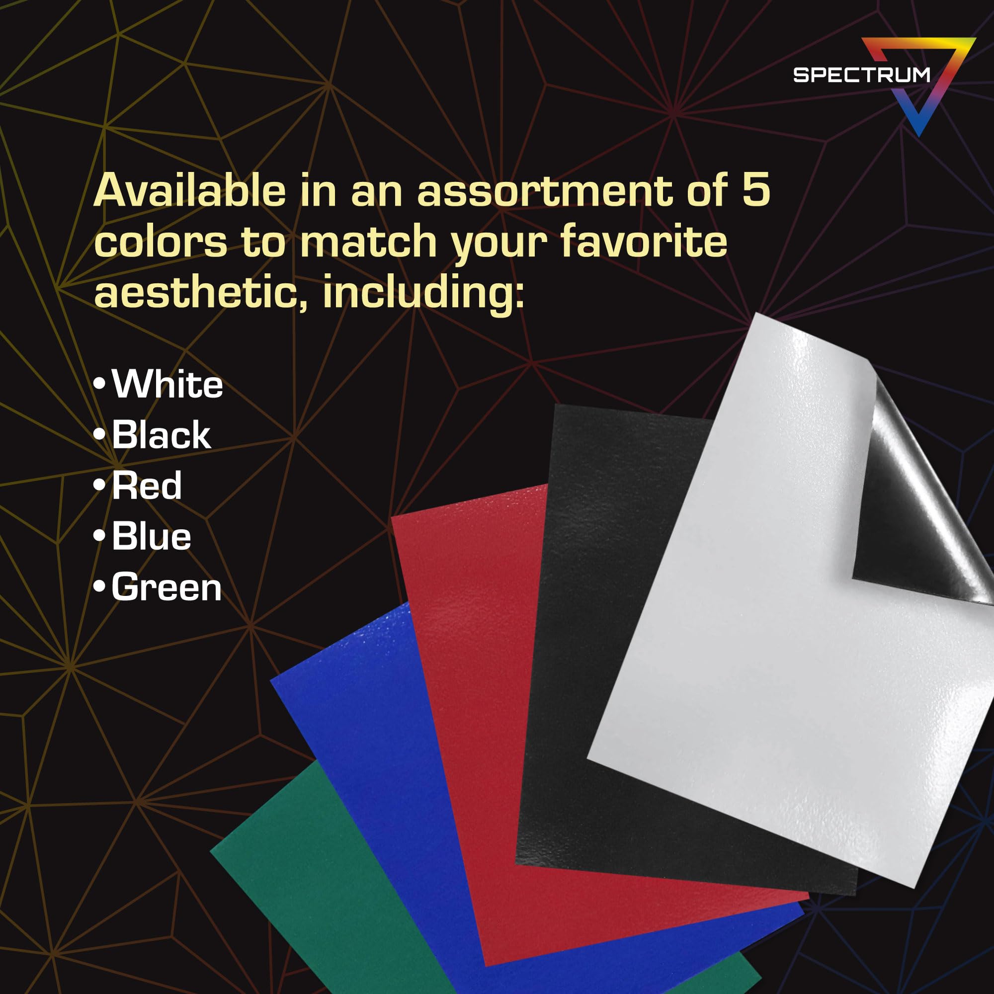 BCW Spectrum Elite Deck Guard Small Card Sleeves | Yugioh Card Sleeves | Red - 60 Sleeves | Protective Sleeves for Small Trading Cards (Not for MTG or Pokemon) | Durable and Sleek