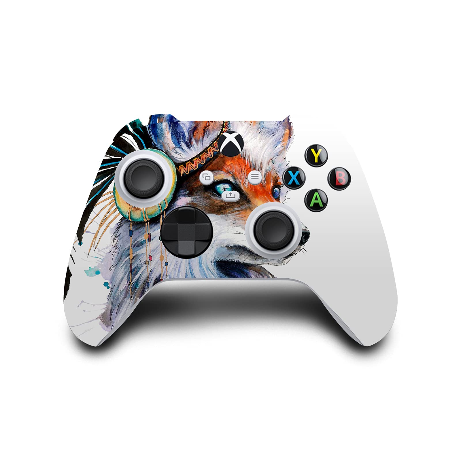 Head Case Designs Officially Licensed Pixie Cold Fox Art Mix Vinyl Sticker Gaming Skin Decal Cover Compatible With Xbox Series S Console and Controller Bundle