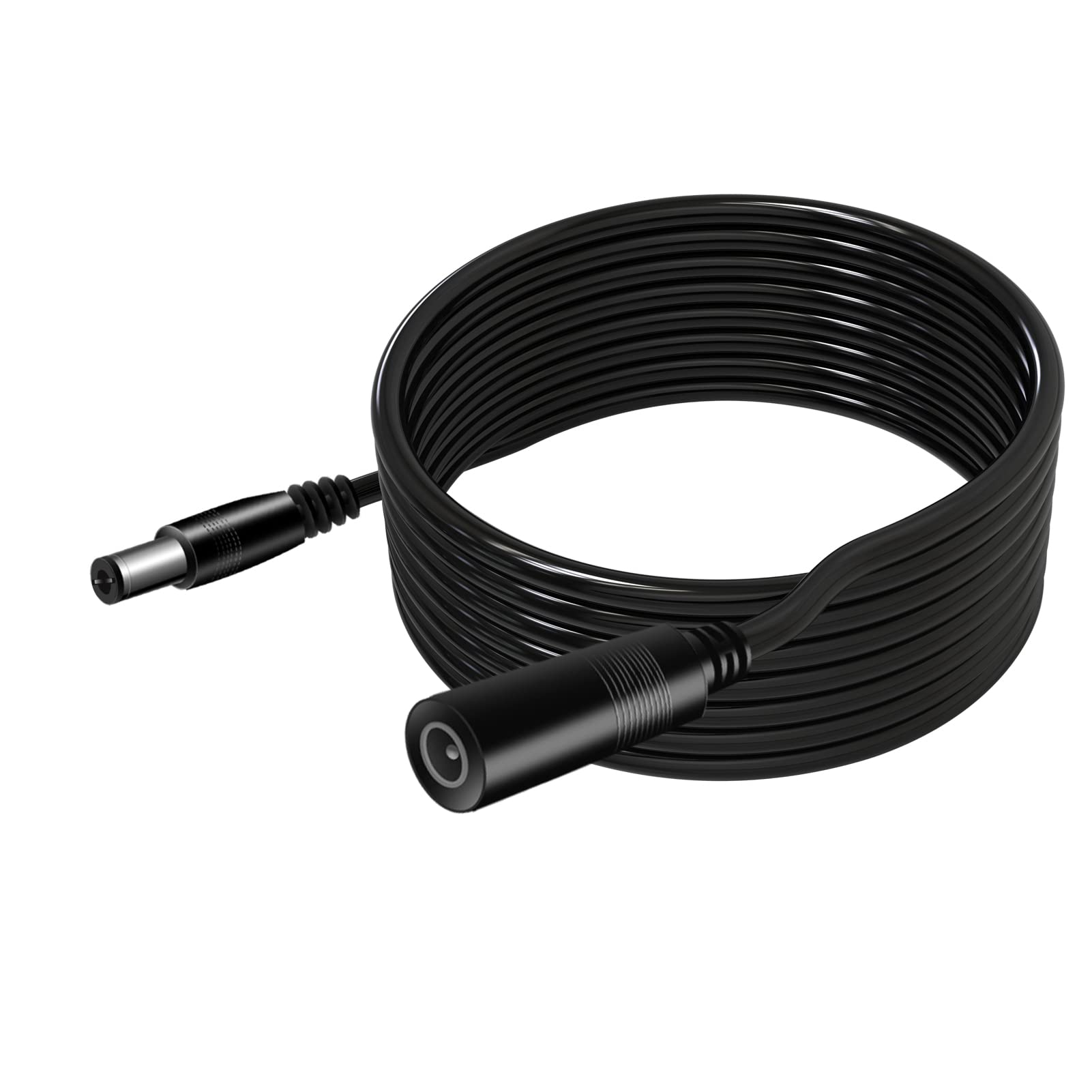 SIM&NAT 20AWG 10Ft 2.1mm x 5.5mm Male to Female DC Extension Wire Power Jack Adapter Barrel Plug Cable, Extension Wire for CCTV Security Camera, DVR, HDVD, LED Strip Light, Low Voltage Application