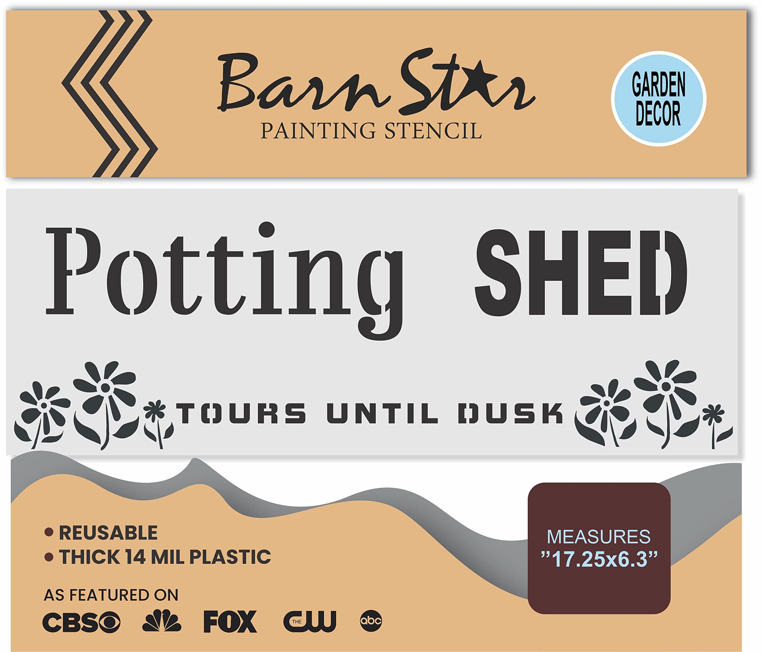Garden Potting Shed Stencil for Painting Wood Signs, Reusable, Sturdy, Psalms Bible Verse