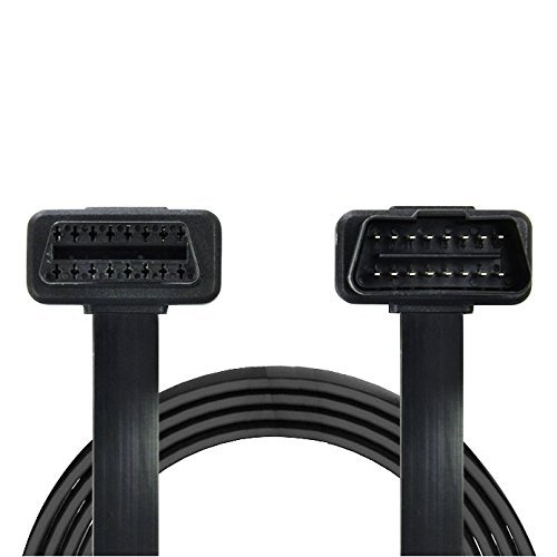 Kobra OBD2 Extension Cable for OBD Scanner and OBD2 Scan Tool- Flat Ribbon 16-pin OBD-II Cable - Compatible for All OBD2 Vehicles - 3.9ft