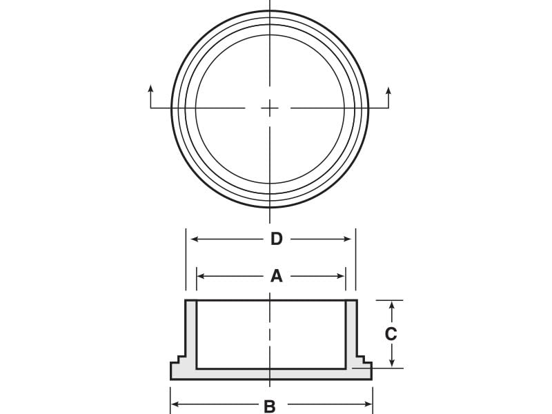 Caplugs EC-19 EC Series – Plastic Cap for Threaded Connectors, 20 Pack, Red LD-PE, Nominal Thread Size 1-3/16" Flanged, Protective Closures, Dirt & Moisture Seals, Finishing, Masking, Easy Removal
