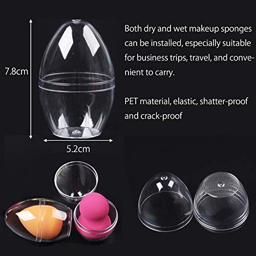 APCHYWELL Makeup Sponge Set with Holder, Latex Free Beauty Blender large size,Blending Sponge with Multi Color