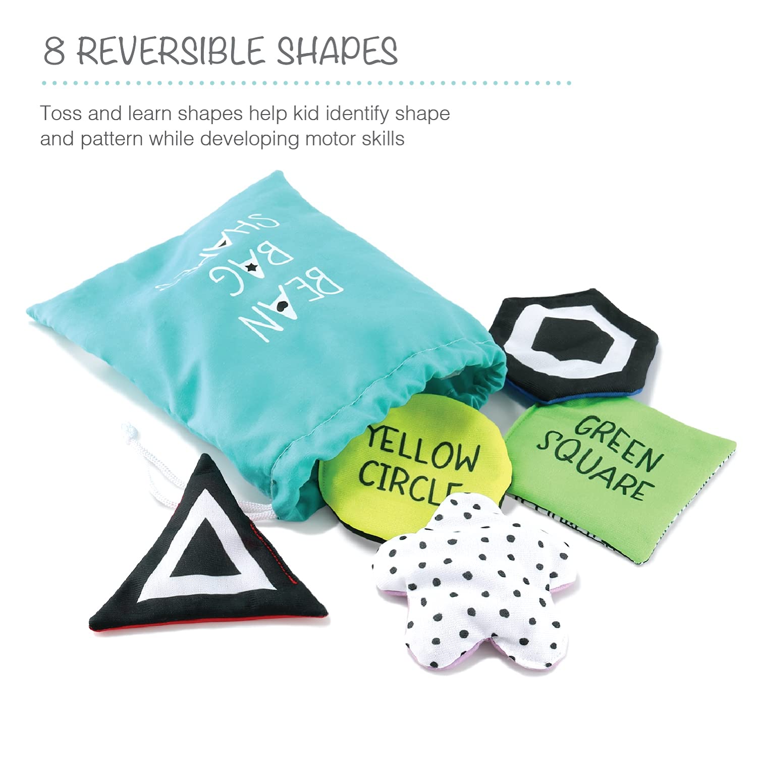 The Peanutshell Bean Bags, Learning Shapes and Colors | Toddler Developmental Toys