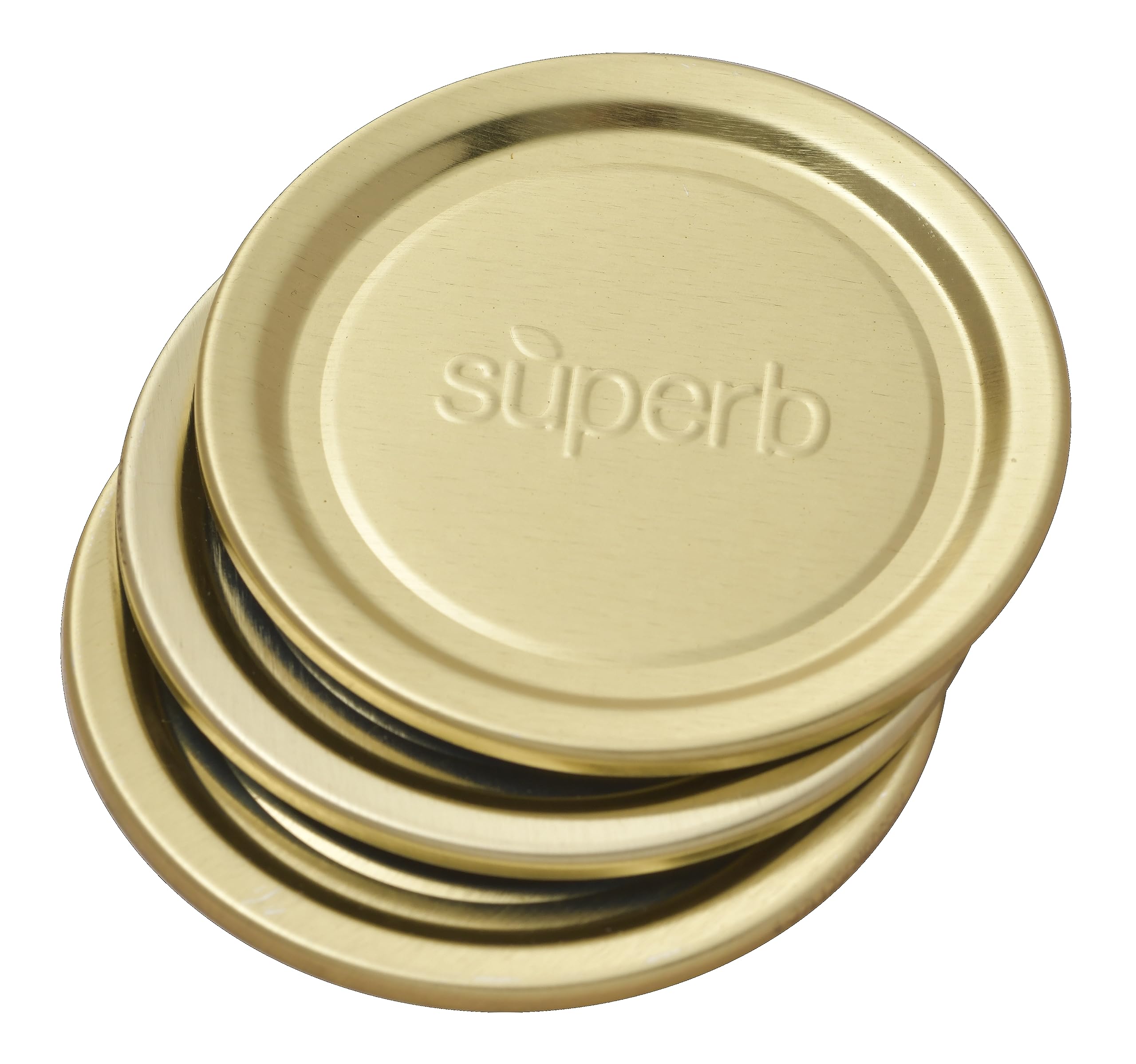 Superb Regular Mouth Mason Jar Canning Lids with Bands/Jar Rings โ Made in the USA - 24 Lids and Bands