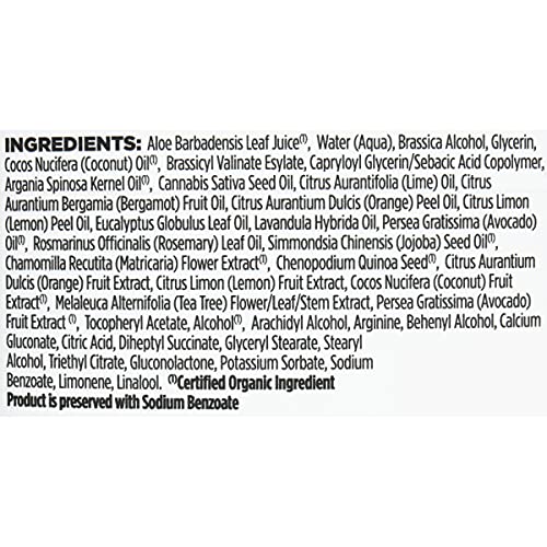 Avalon Organics Soothing Moisture Cannabis Sativa Seed Oil Conditioner, 11 oz