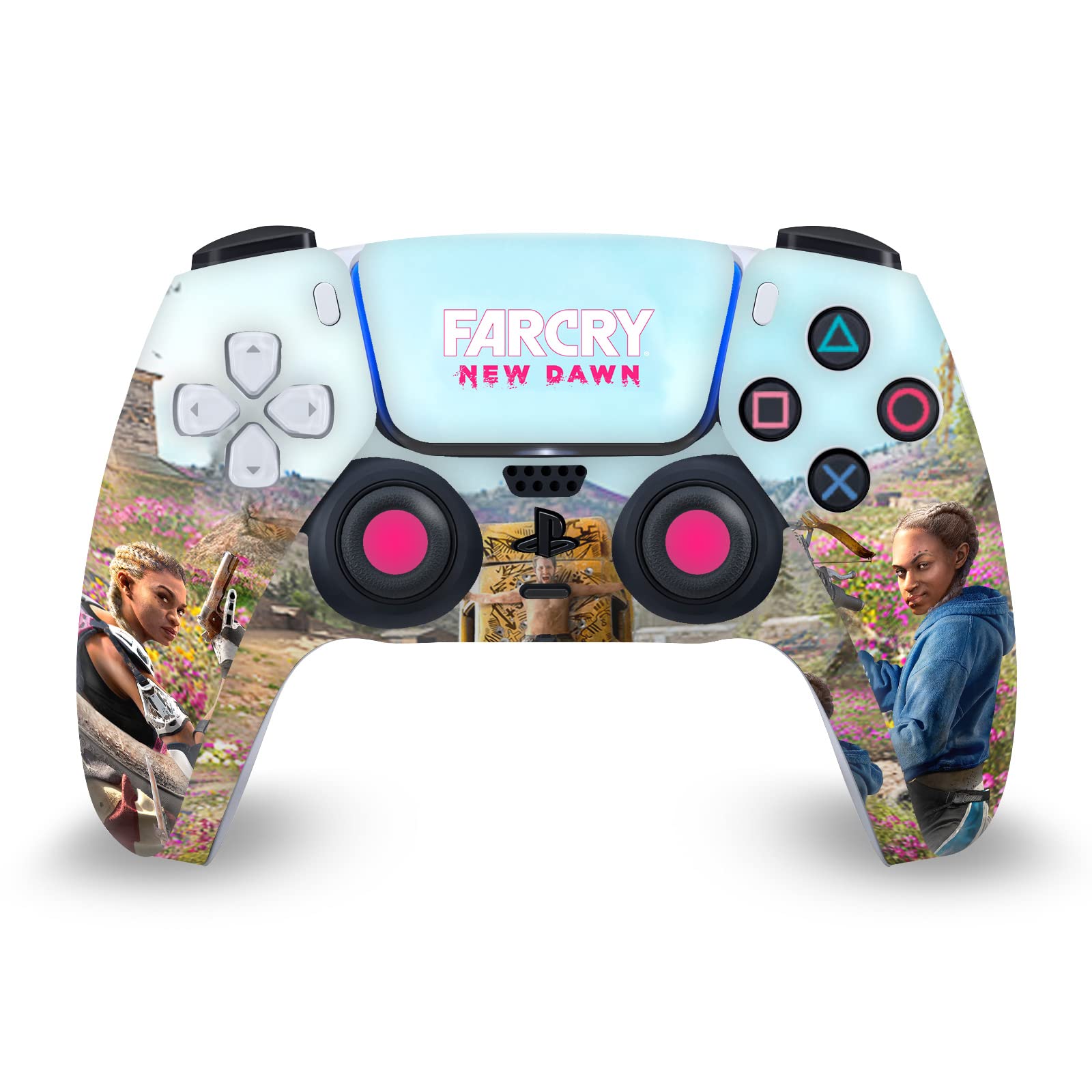 Head Case Designs Officially Licensed Far Cry Twins Couch New Dawn Key Art Vinyl Faceplate Gaming Skin Decal Compatible With Sony PlayStation 5 PS5 Digital Edition Console and DualSense Controller