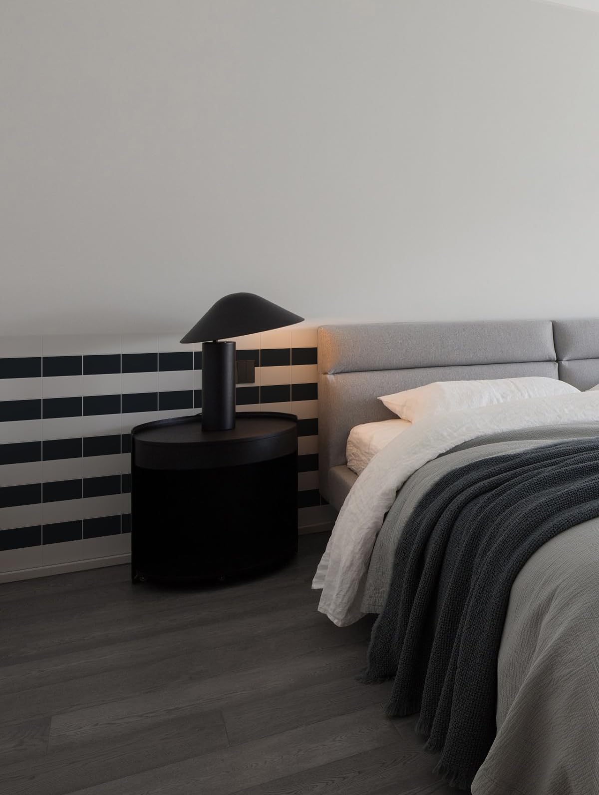 Avant Decor | 56 Tiles | Stone Composite Subway Solid Color Tiles | Peel and Stick Kitchen Backsplash Tiles | Wall Tiles | 3β x 6β | Bex Metro Matte Cotton | 7 sqft