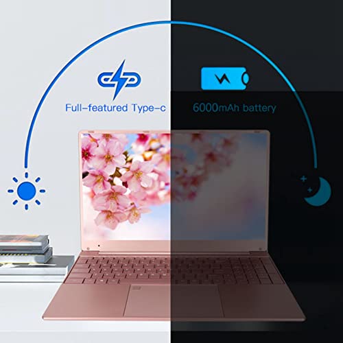 aqxreight Business Laptop 16G RAM 256G SSD 15.6 Inch Laptop Computer Quad Core CPU Gaming Fingerprint Reader (16+256G US Plug)
