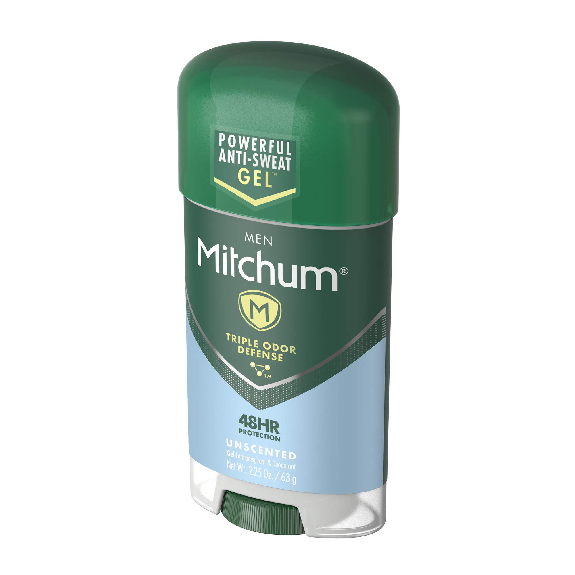 Mitchum Men Gel Antiperspirant Deodorant, Unscented, 2.25oz.