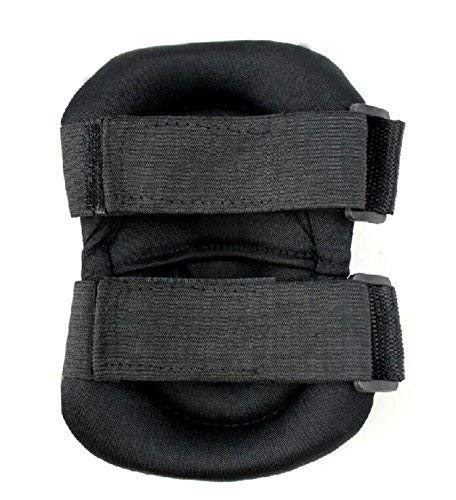 Bargain Crusader Military Tactical Knee Pad Elbow Pad Set Airsoft Knee Elbow Protective Pads Combat Paintball Skate Outdoor Sports Safety Guard Gear (Black)