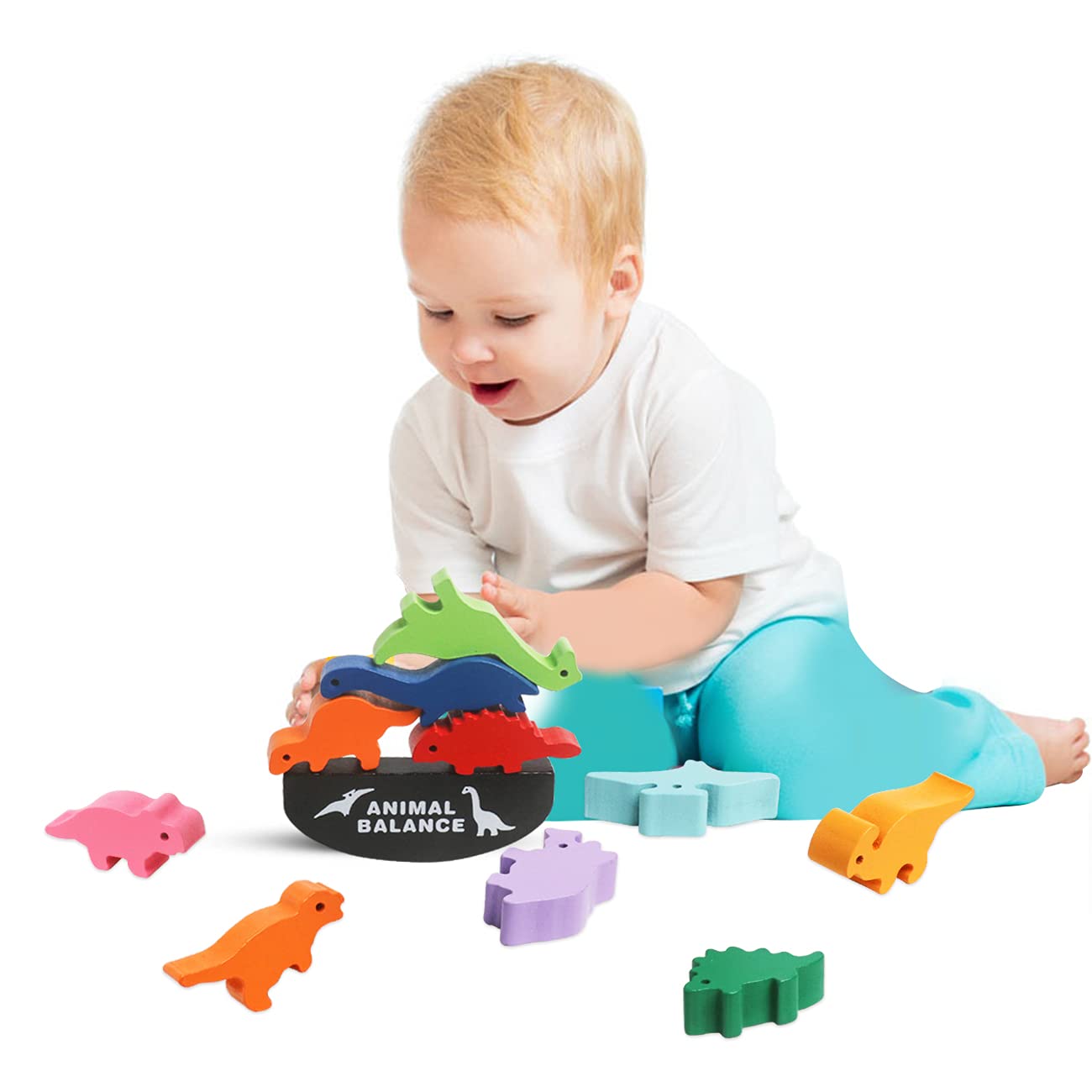 NAODONGLI Wooden Stacking Toys for Kids