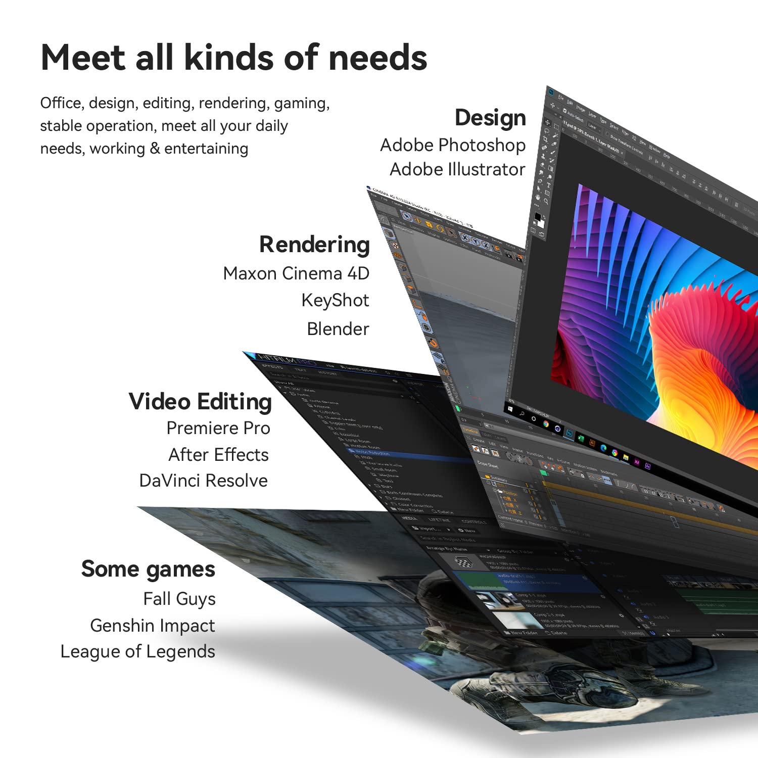 Beelink SEi12 Intel 12th Gen i5-1235U(10C/12T, Up to 4.4GHz) Mini PC, 32GB DDR4 RAM 500GB NVMe(PCle 4.0) SSD, Win 11 Pro Mini Desktop Computer, Dual HDMI 4K@60Hz/WiFi6/BT5.2/USB-C for Home/Office