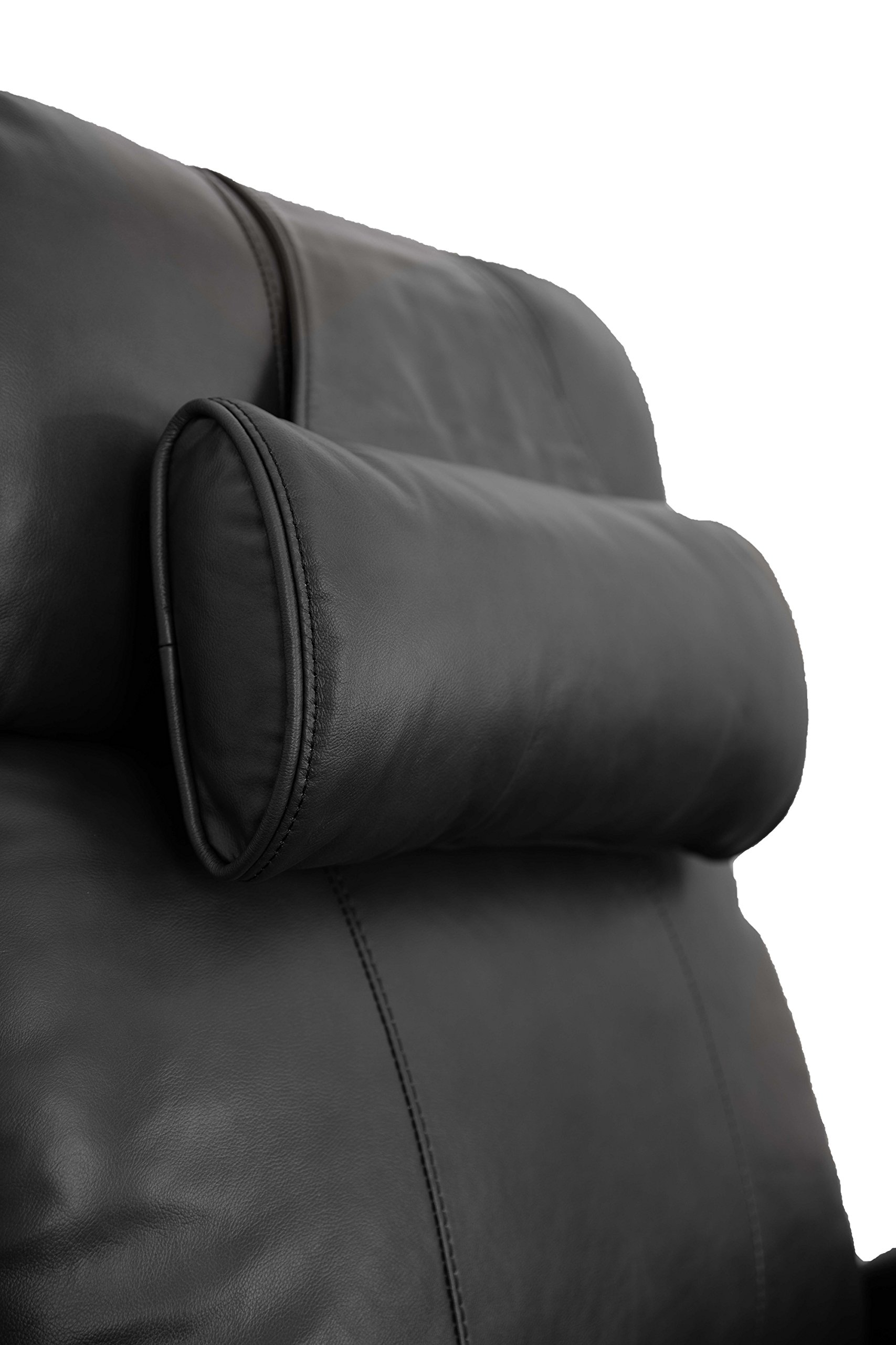 Octane Seating Recliner Headrest Pillow Neck Support - Bonded Black Leather