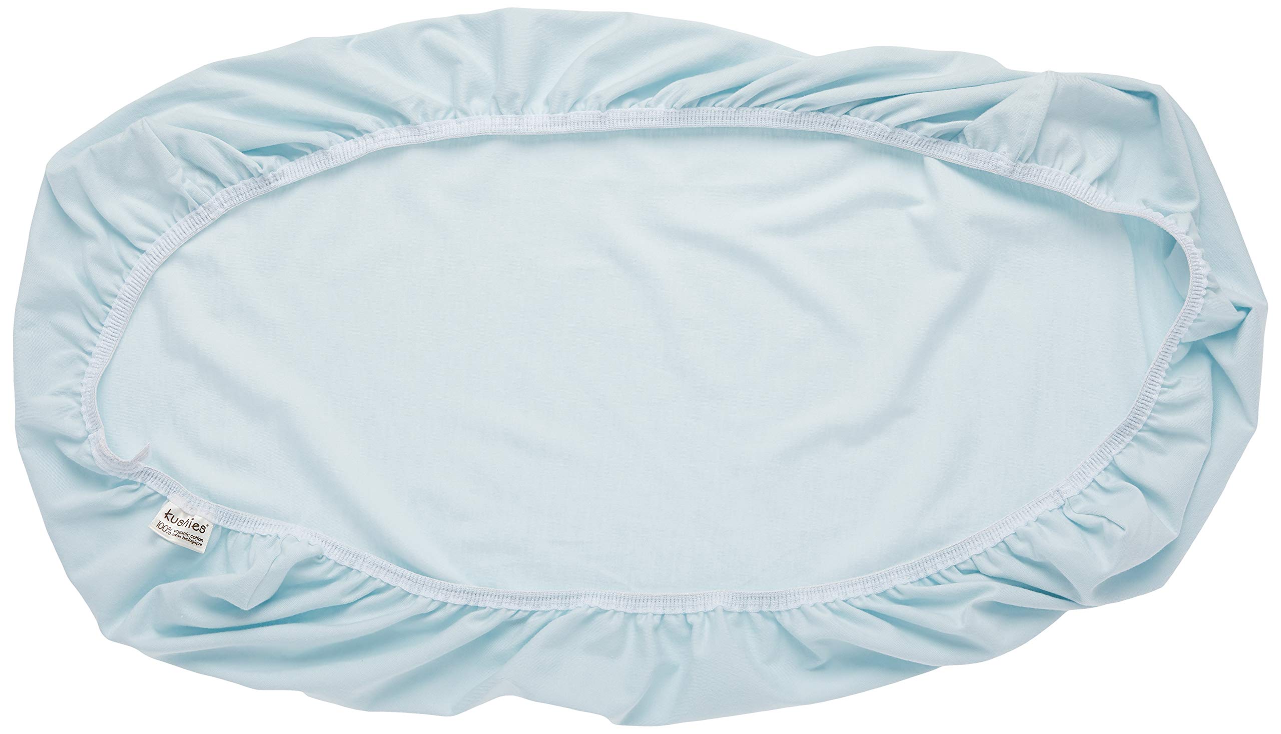 Kushies Organic Jersey Bassinet Fitted Sheet, Light Pink