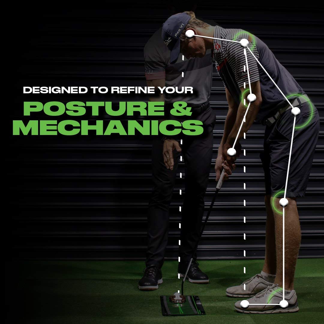 Back 2 Basics Golf | Universal Golf Putting Alignment Mirror | Golf Training Aids | Putt Like a Pro | Golf Training Equipment | For Outdoor Putting Green or Indoor Putting Mat | Golf Swing Trainer Aid