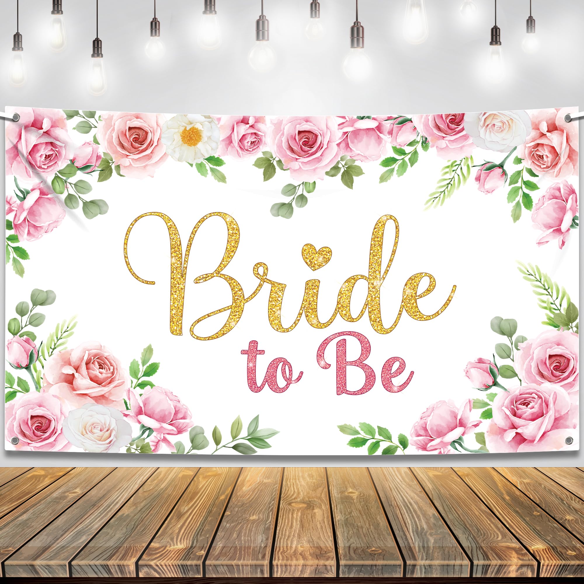 KatchOn, Pink Bride to Be Banner - Large, 72x44 Inch | Bridal Shower Backdrop for Bride to Be Decorations | Bride To Be Backdrop | Bridal Shower Decorations | Bridal Shower Banner | Bachelorette Party