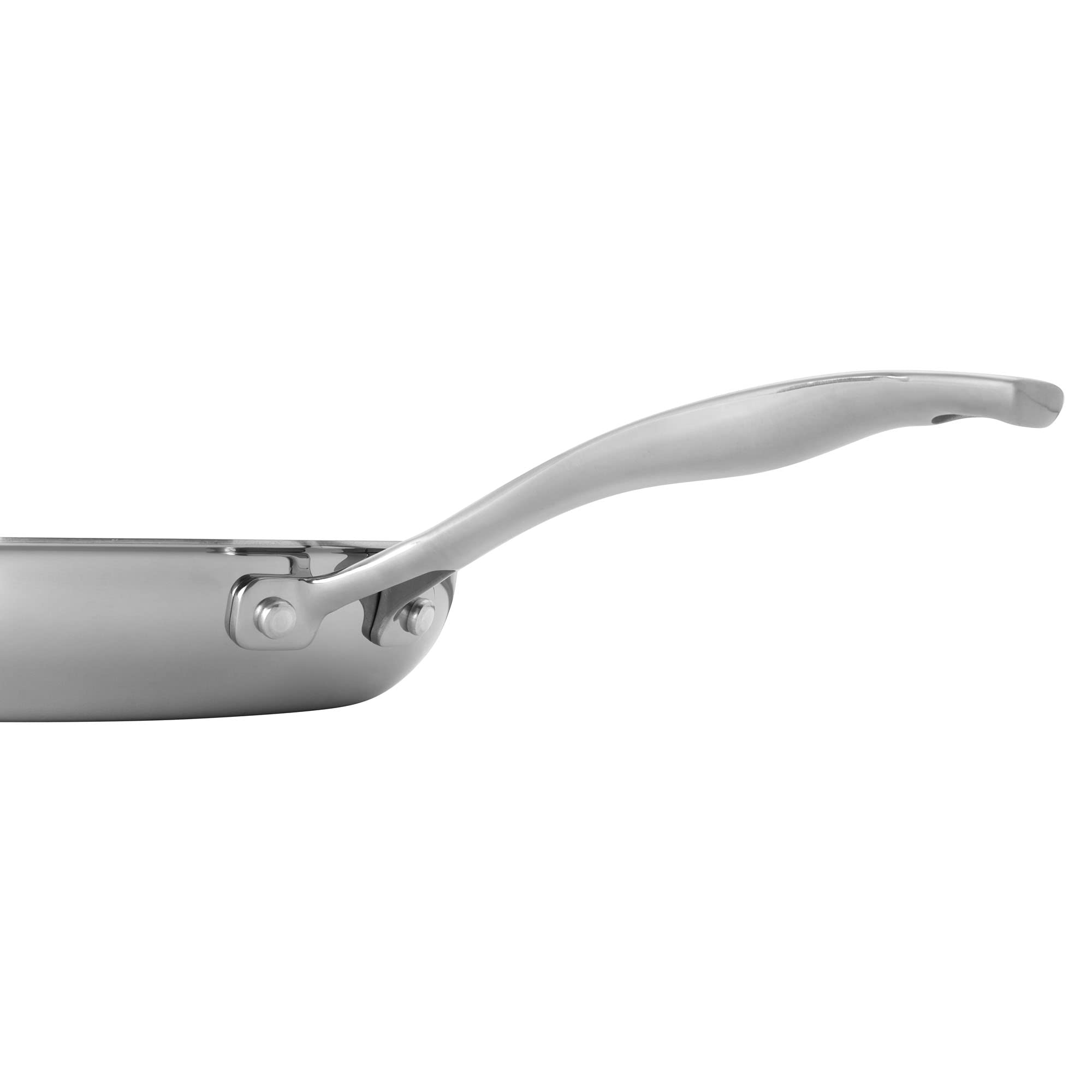 HENCKELS Clad H3 10-inch Induction Ceramic Nonstick Frying Pan with Lid, Stainless Steel, Durable and Easy to clean