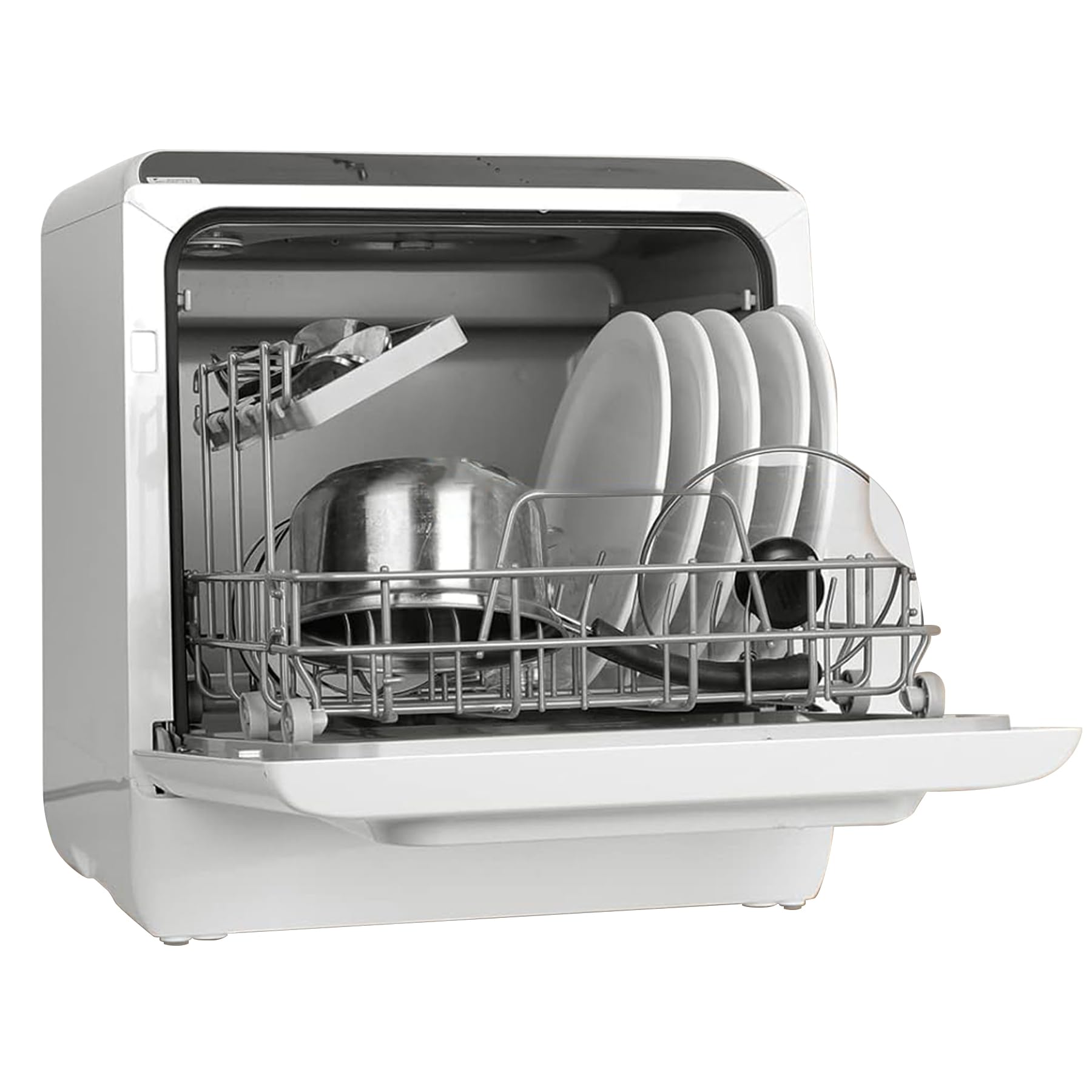 Dishwasher countertop,countertop dishwasher with water tank, leak-proof ,portable dishwasher with drying .360°spray with upper and lower double spray arms.With 5 washing modes.