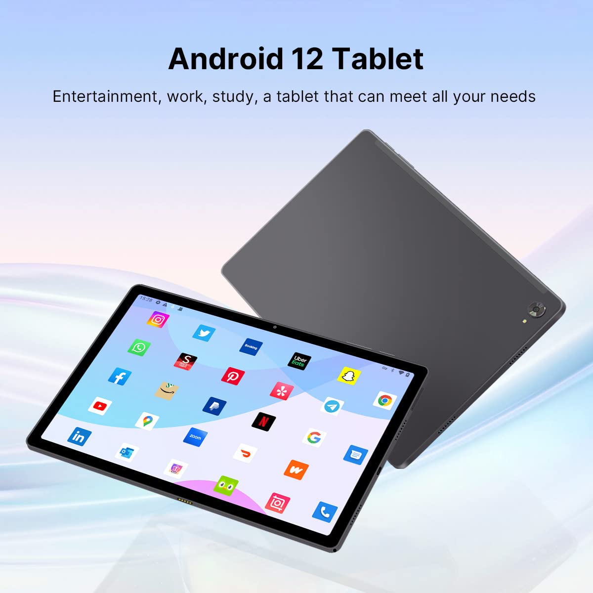 ApoloSign Android Tablet, 10.51-inch Expansive Touchscreen Tablet, 6+128GB,512GB Expand,Tablet Computer with Dual Camera(5+13MP),1200 * 1920 IPS Screen,WiFi and Bluetooth, 7500mAh Battery(Space Gray)