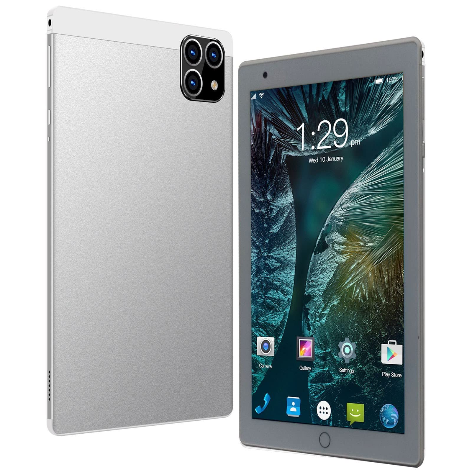 Android Tablet, All-New Fire 8 Inch, 1GB+ 16GB, 6.9mm Thin Body, Alloy Metal Cover, 1280 X 800 IPS HD Display, 4000 MAH Long Battery Life, 2MP+5MP Dual Camera, Smart Tablet Unlocked Phablet (White)