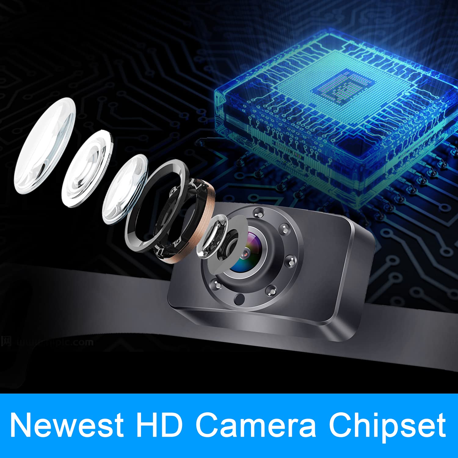 Backup Camera Car HD Rear View License Plate Back Up Reverse Cam Truck for Radio Stereo Night Vison Waterproof Yakry Y78