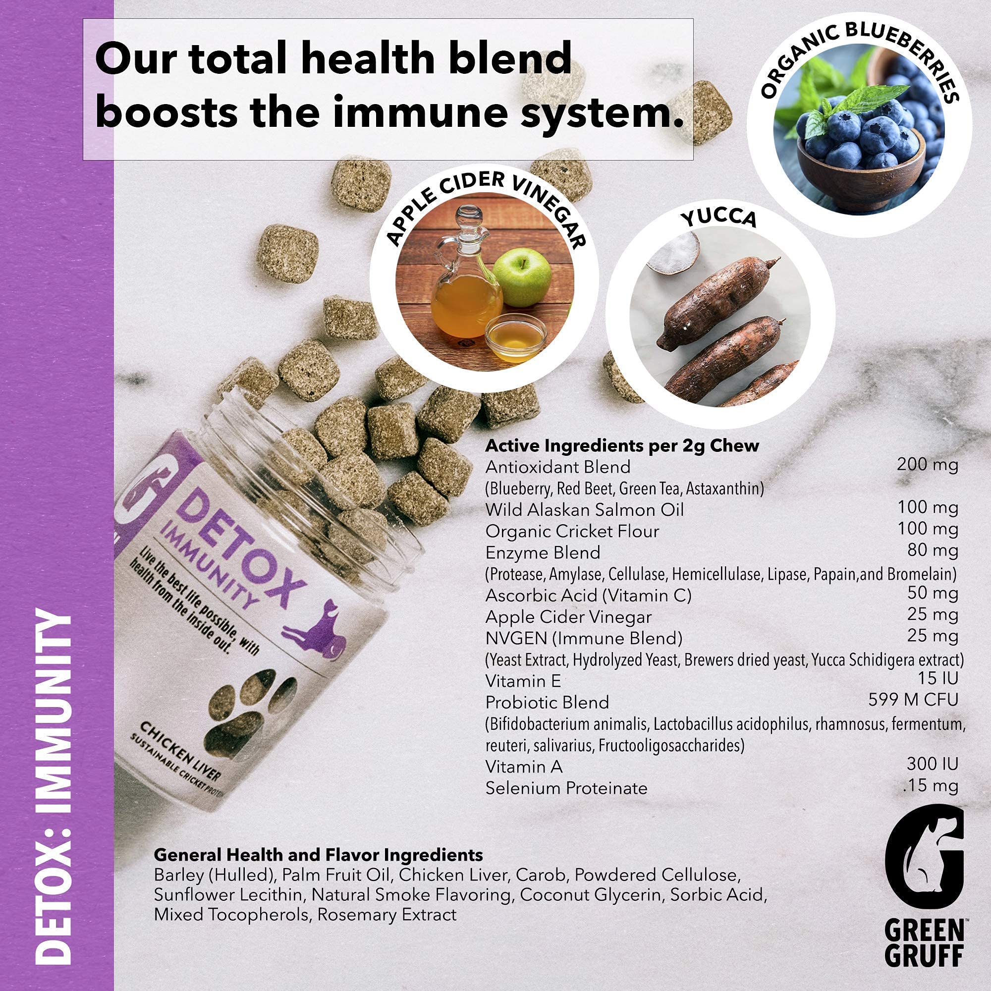 Green Gruff Dog Probiotics & Digestive Enzymes and Hip & Joint Supplement Bundle - Organic Dog Immune Supplement – Dog Arthritis Supplement - Joint Mobility, Arthritis Relief for Dogs - Made in USA