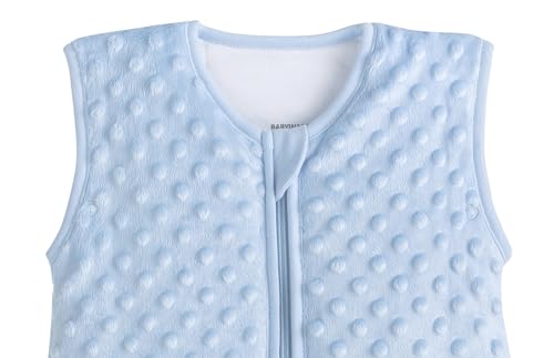 BABYINABAG Baby Sleeping Bag and Sack, Minky Dot, Quilted Winter Model, 2.5 Tog Very Warm for Infants and Toddlers (Large (22 mos - 3T))