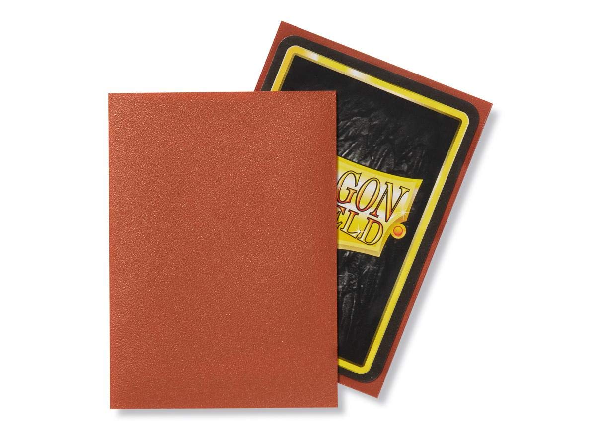 Dragon Shield 100 Count Standard Size Matte Deck Protector Sleeves (Matte Copper)